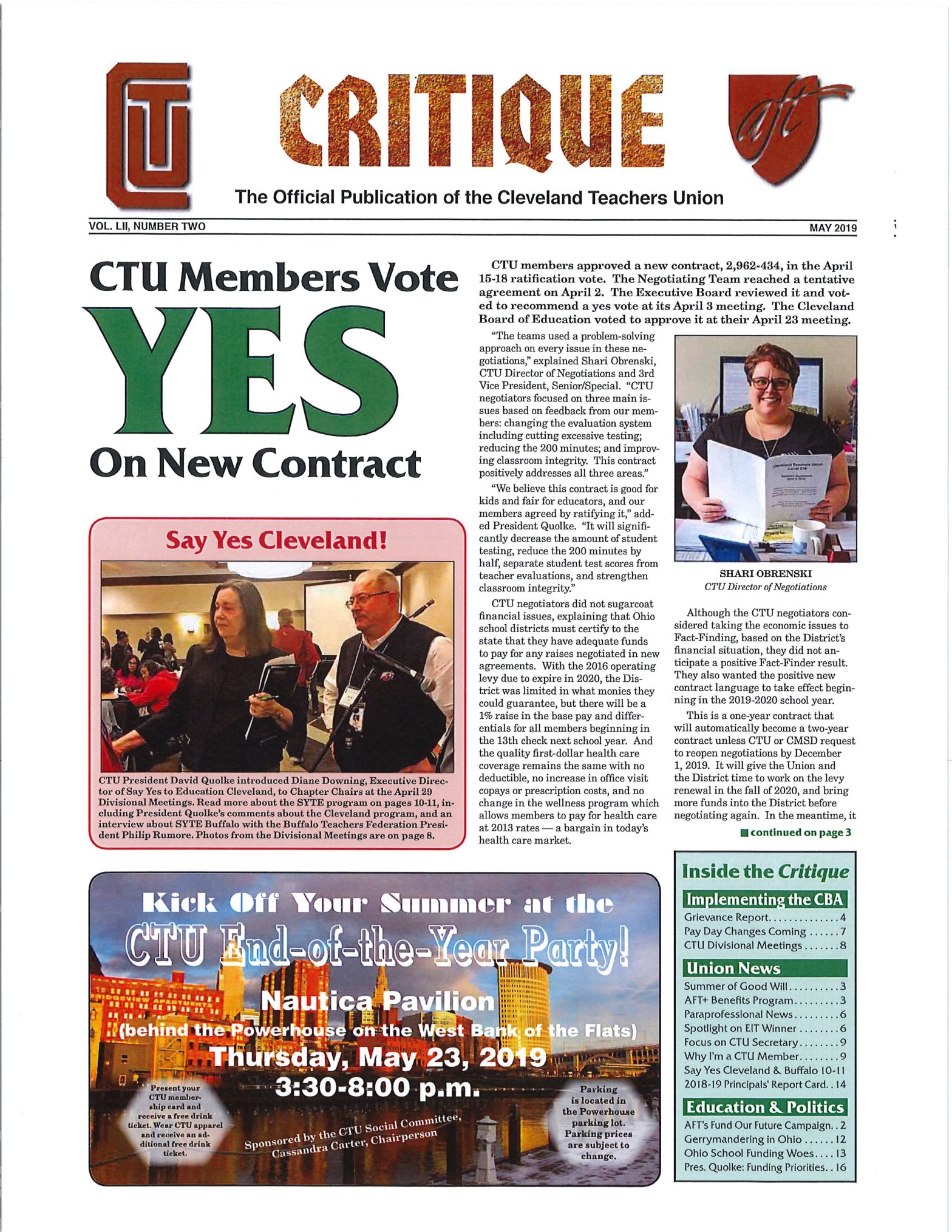 Cleveland Teachers Union - Local 279 | AFT Stateweb